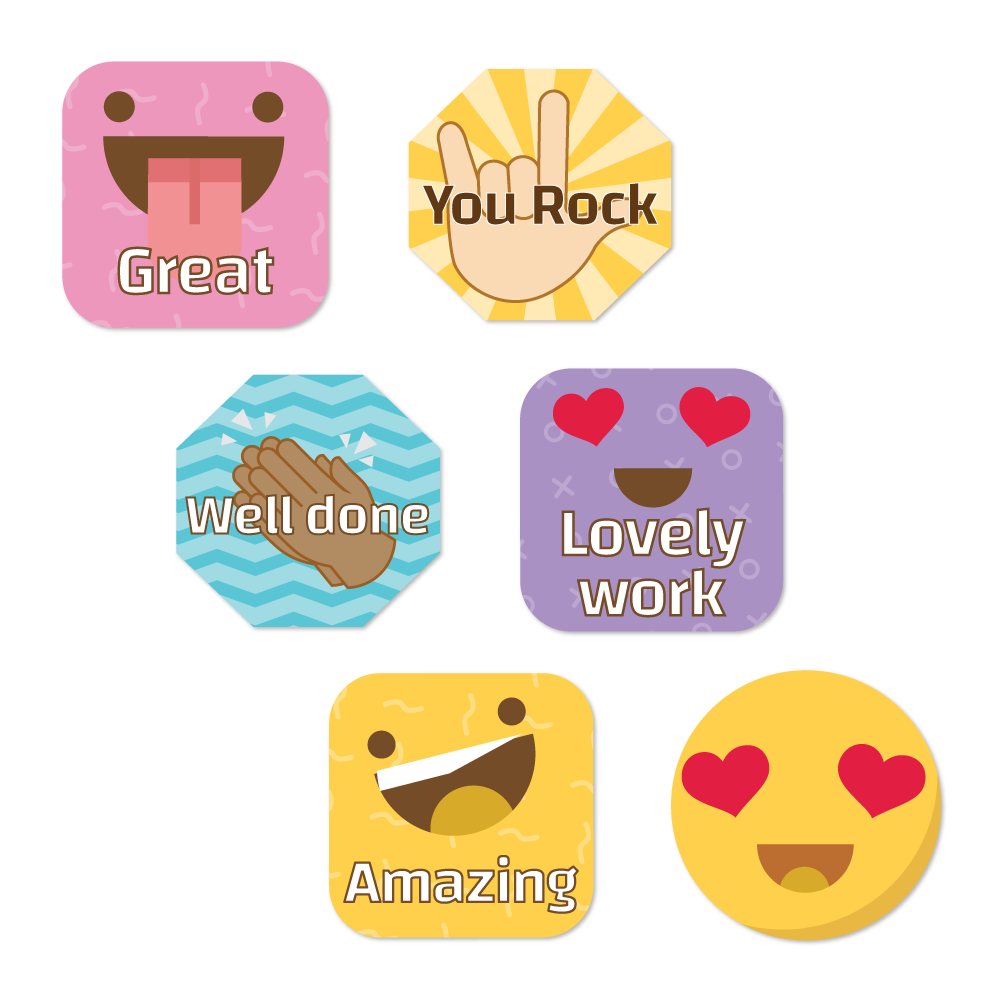 Emoji Reward Labels – School and Camp Labels