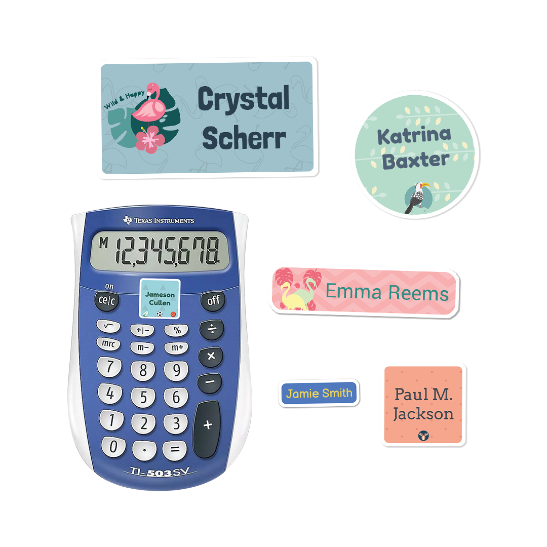 University – School and Camp Labels