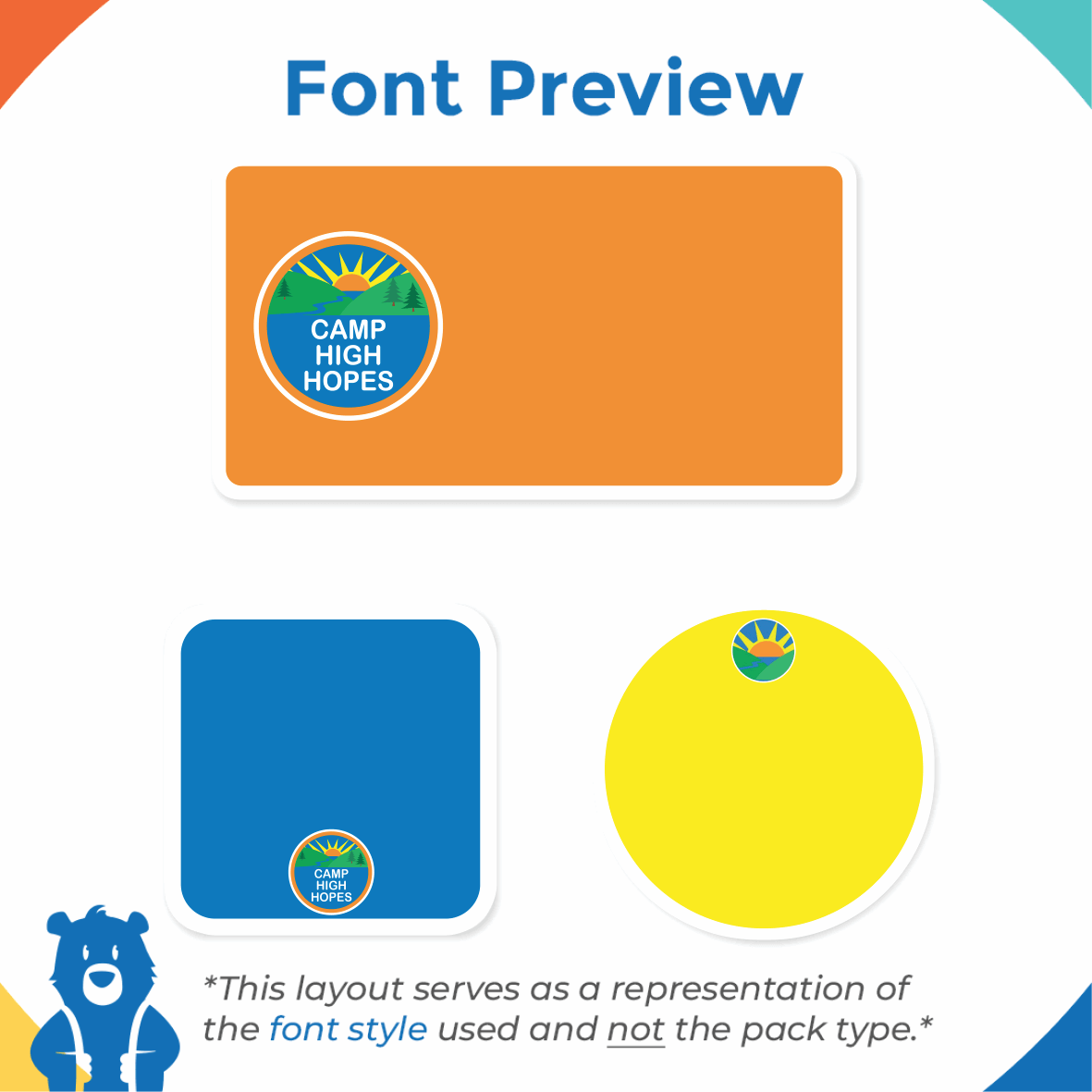 Essential Camp Pack - Camp High Hopes – School and Camp Labels