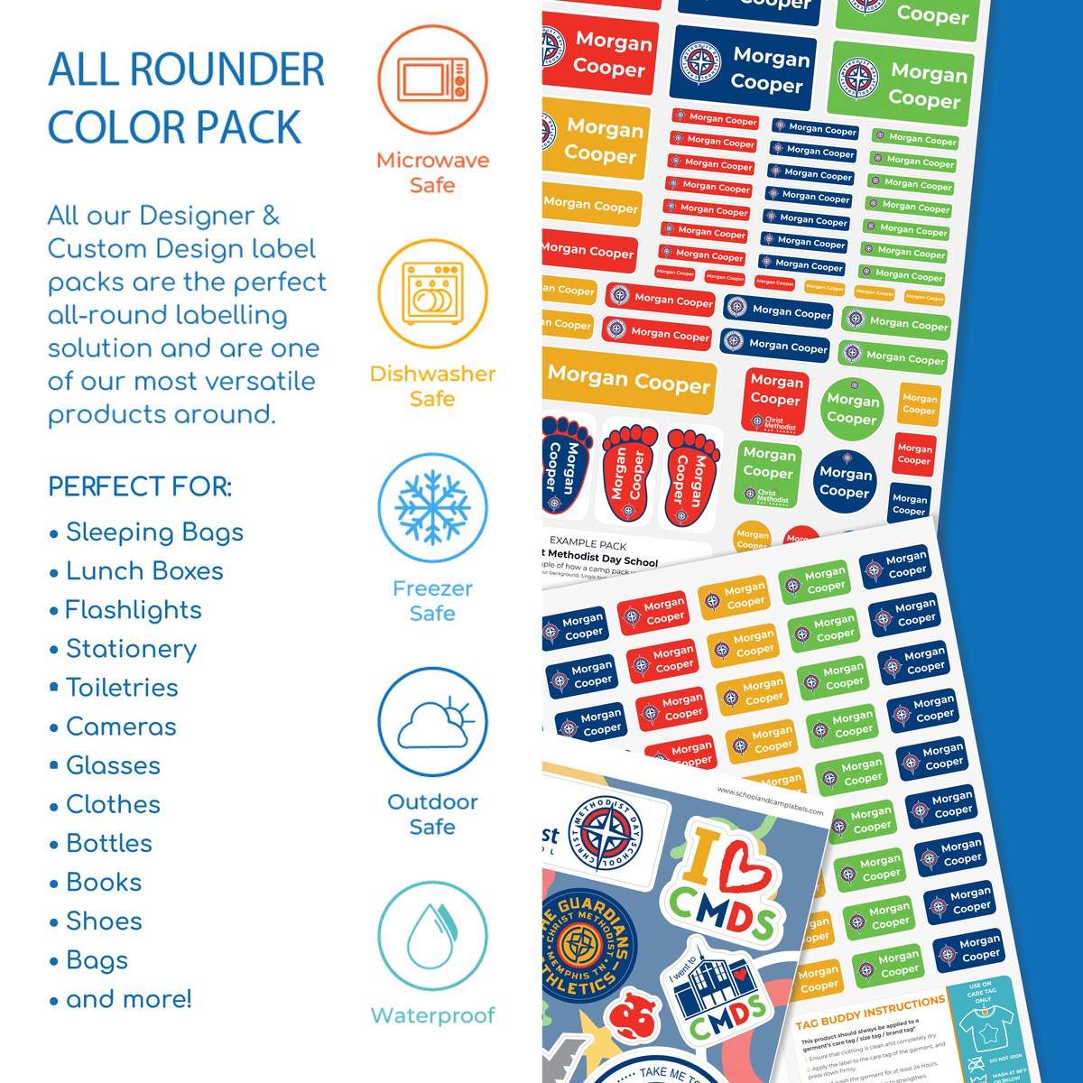 Essential Camp Pack - Christ Methodist Day School – School and Camp Labels