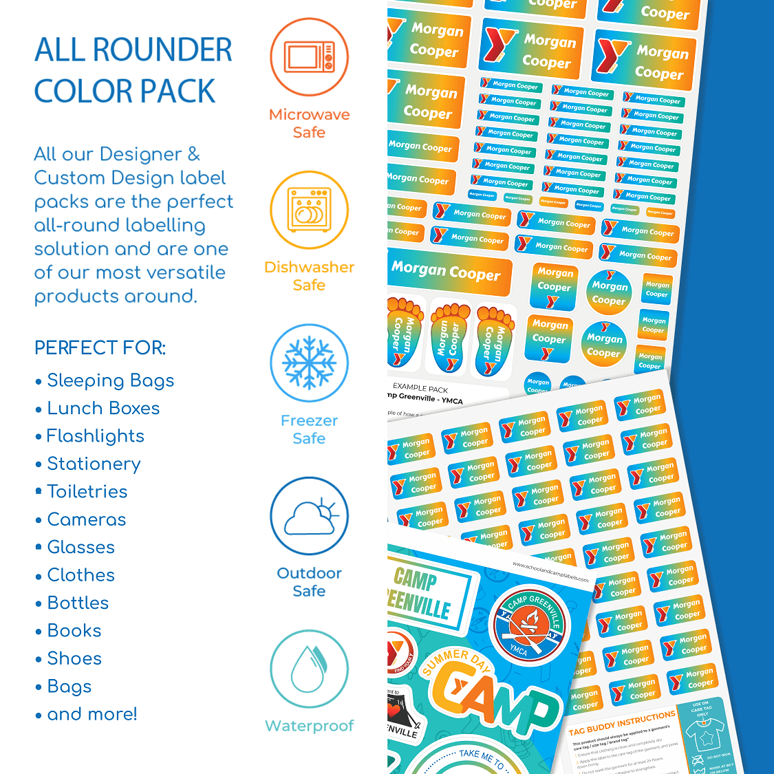 Essential Camp Pack - YMCA Camp Greenville – School and Camp Labels