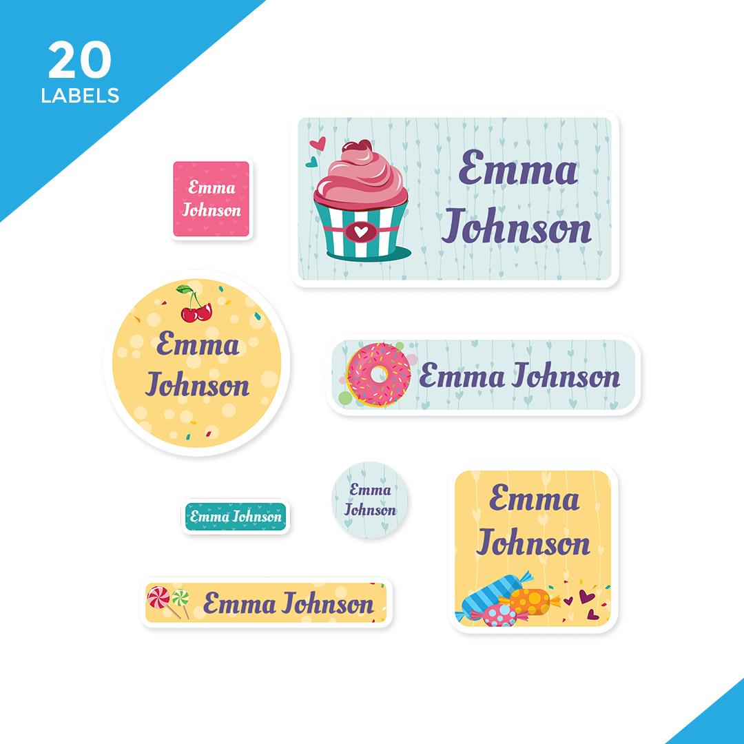 The Teeny Test Pack - Sweets – School and Camp Labels