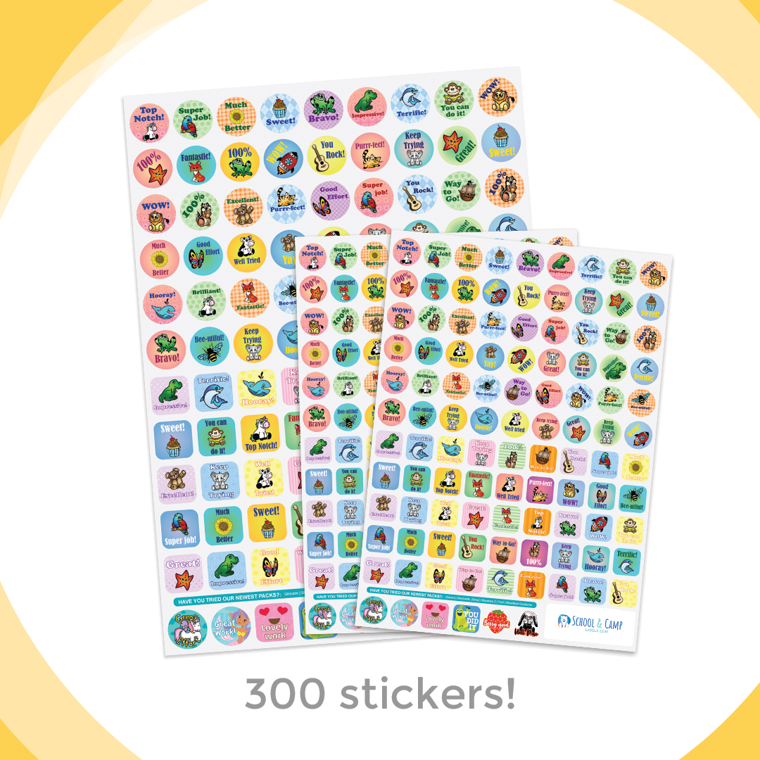 Mix Pack One Reward Labels – School and Camp Labels